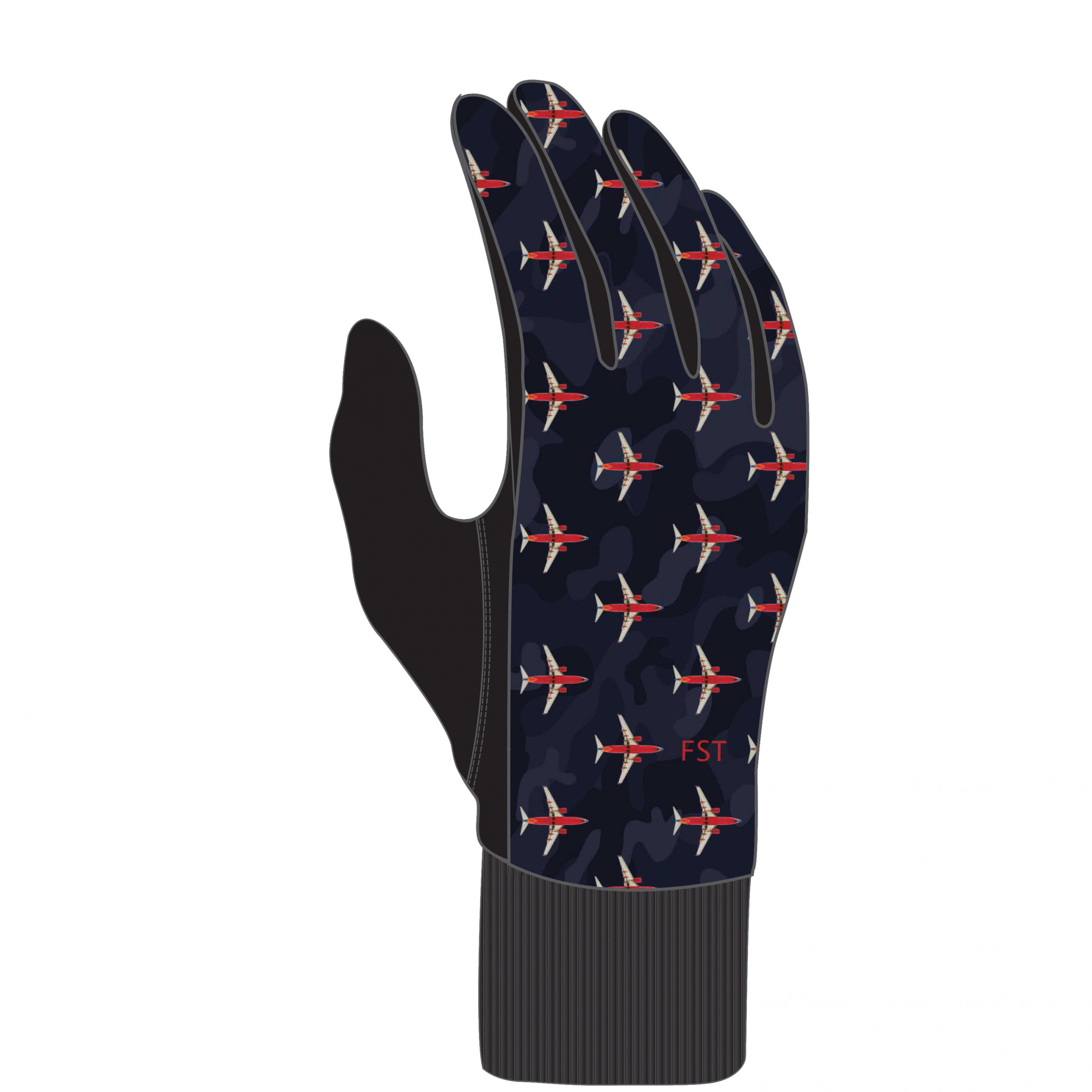 gants homme bleu tactile avion | FST Handwear | Habille la main ...